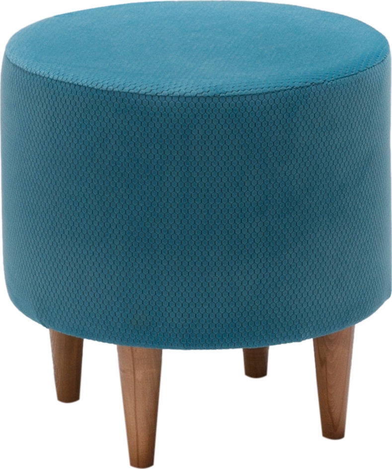 Findik poef - Blauw - €109.99 - Voetenbankjes - Trendrum.nl