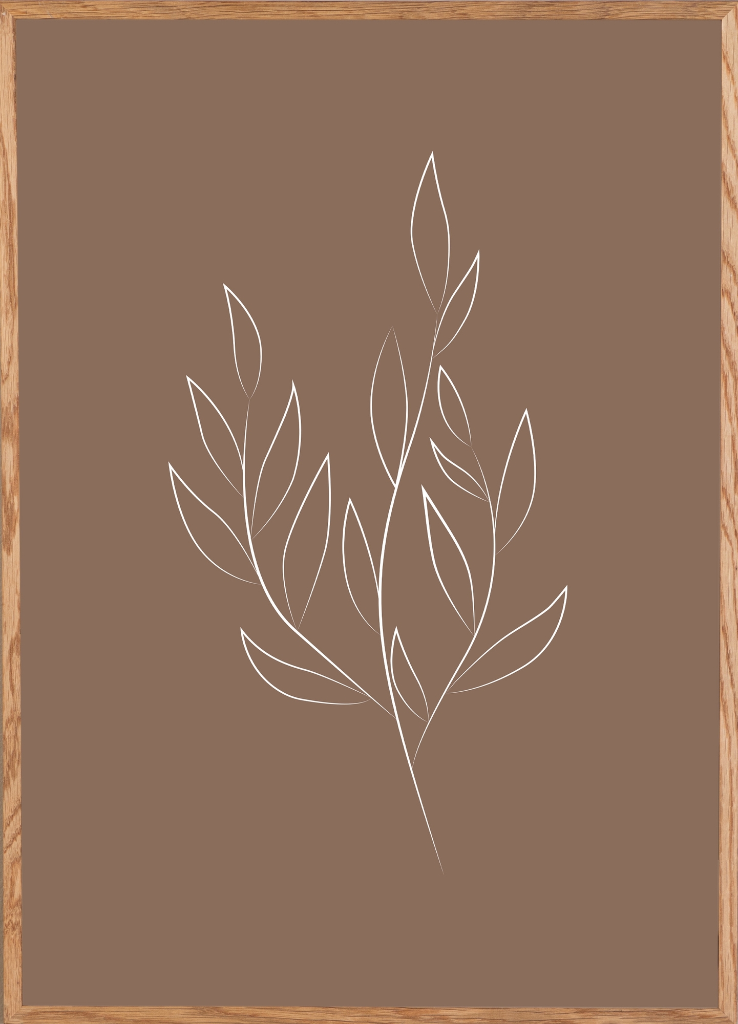 Affiche - Getekend blad - Posters - Trendrum.nl