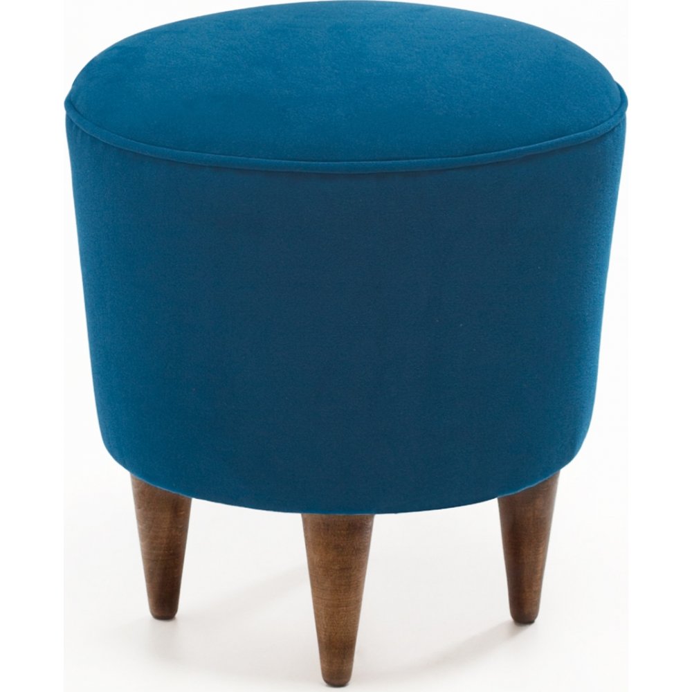 Norva poef - Blauw - Voetenbankjes - Trendrum.nl